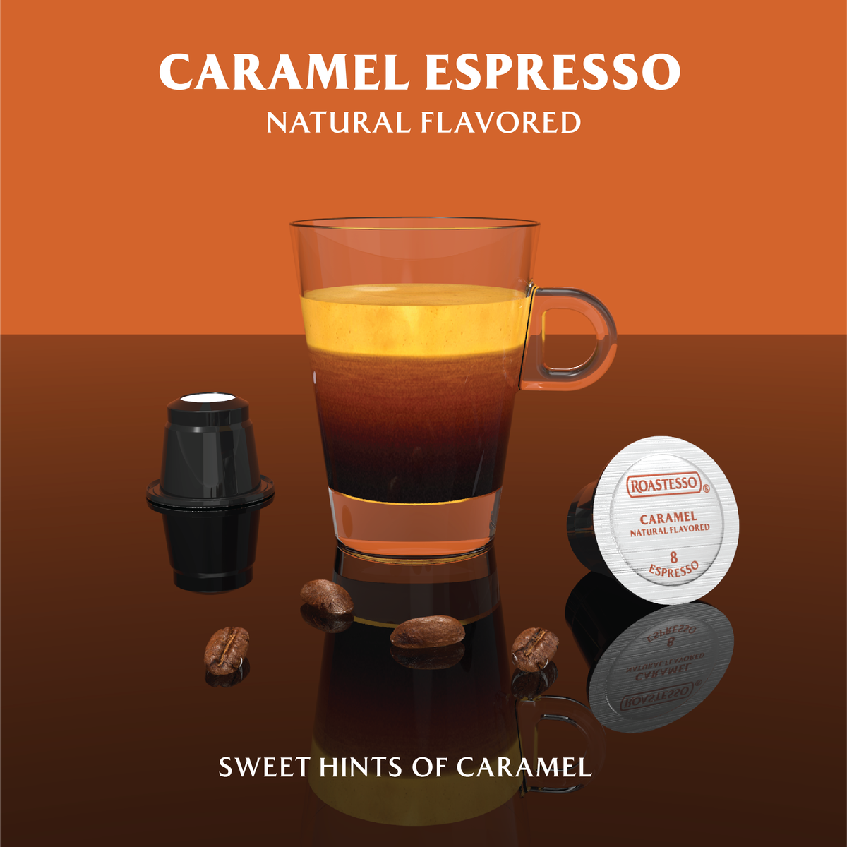 Natural Caramel | Flavored Espresso Pods | Nespresso Capsules – Roastesso