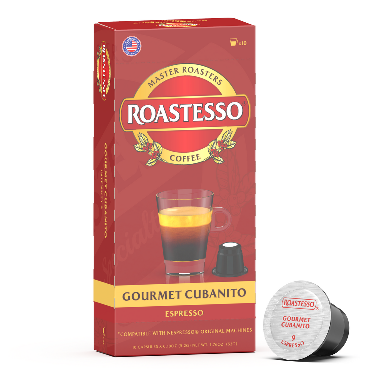 Gourmet Cubanito Cafecito Coffee Pods - Nespresso Compatible Capsules ...